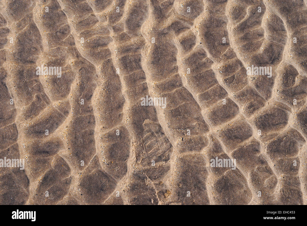 Wave pattern on beach Stock Photo - Alamy