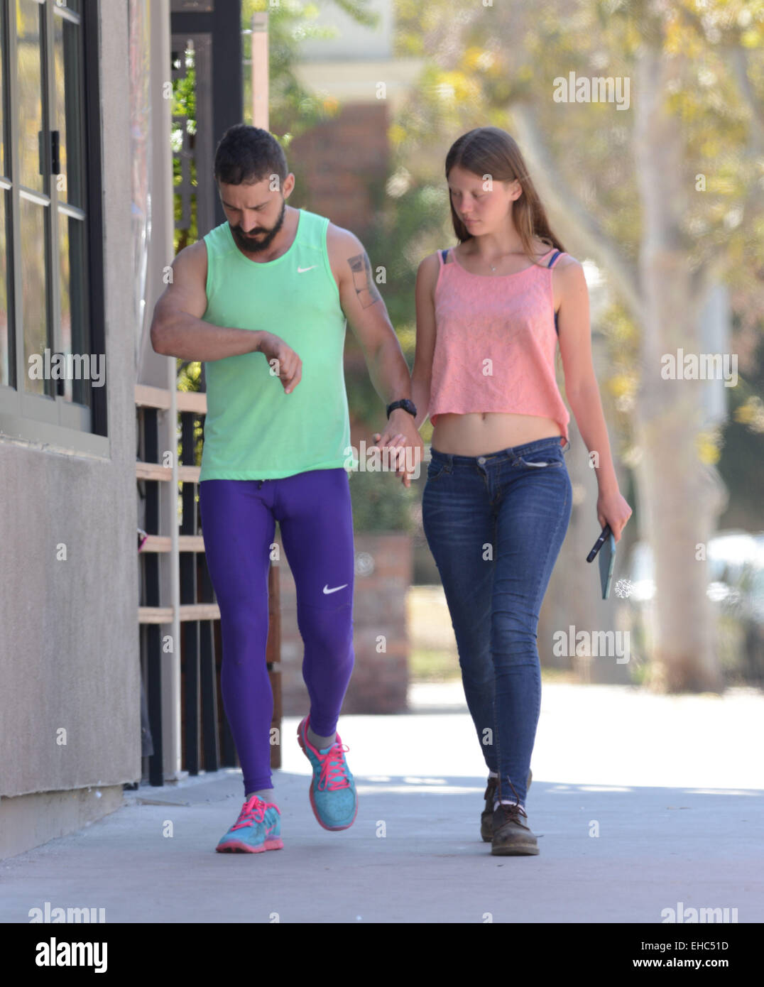 Shia LaBeouf and girlfriend Mia Goth head to lunch in sherbet-colored ...