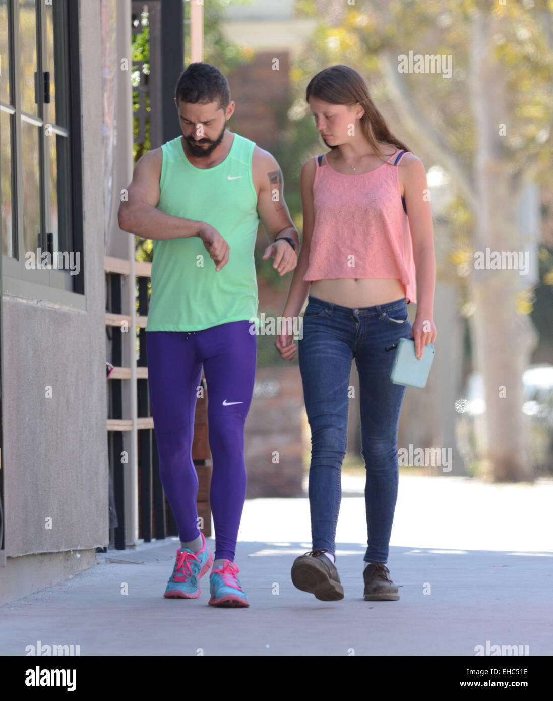 Shia LaBeouf and girlfriend Mia Goth head to lunch in sherbet-colored ...
