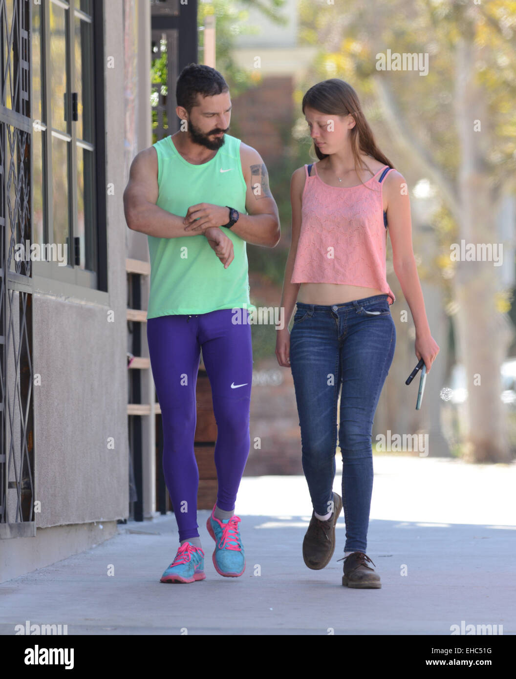 Shia LaBeouf and girlfriend Mia Goth head to lunch in sherbet-colored ...