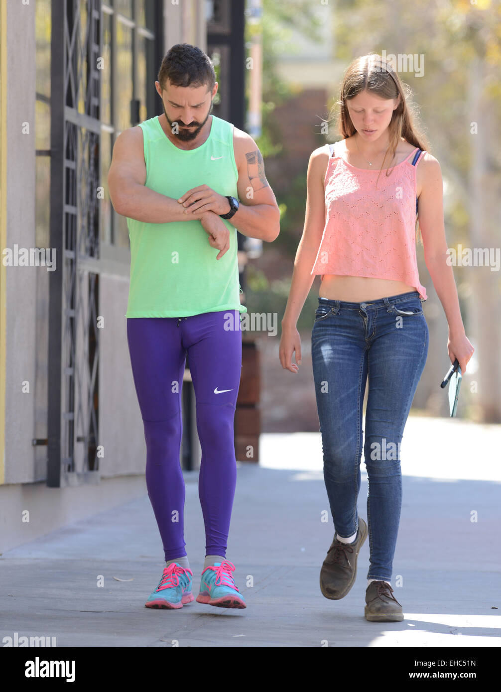 Shia LaBeouf and girlfriend Mia Goth head to lunch in sherbet-colored ...