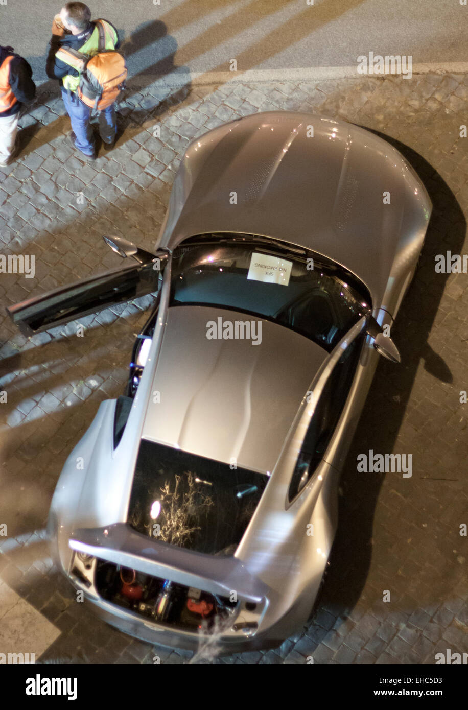 Rome, Italy. 10th March, 2015. Filming car chase scene for new James ...