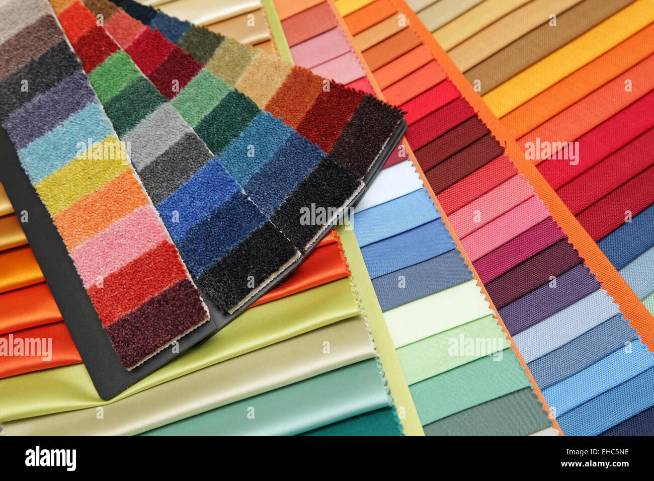 color swatches of carpet and fabric Stock Photo - Alamy