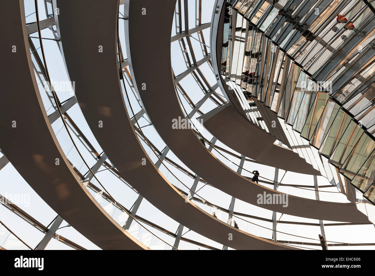 Inside glass dome of reichstag hi-res stock photography and images - Alamy