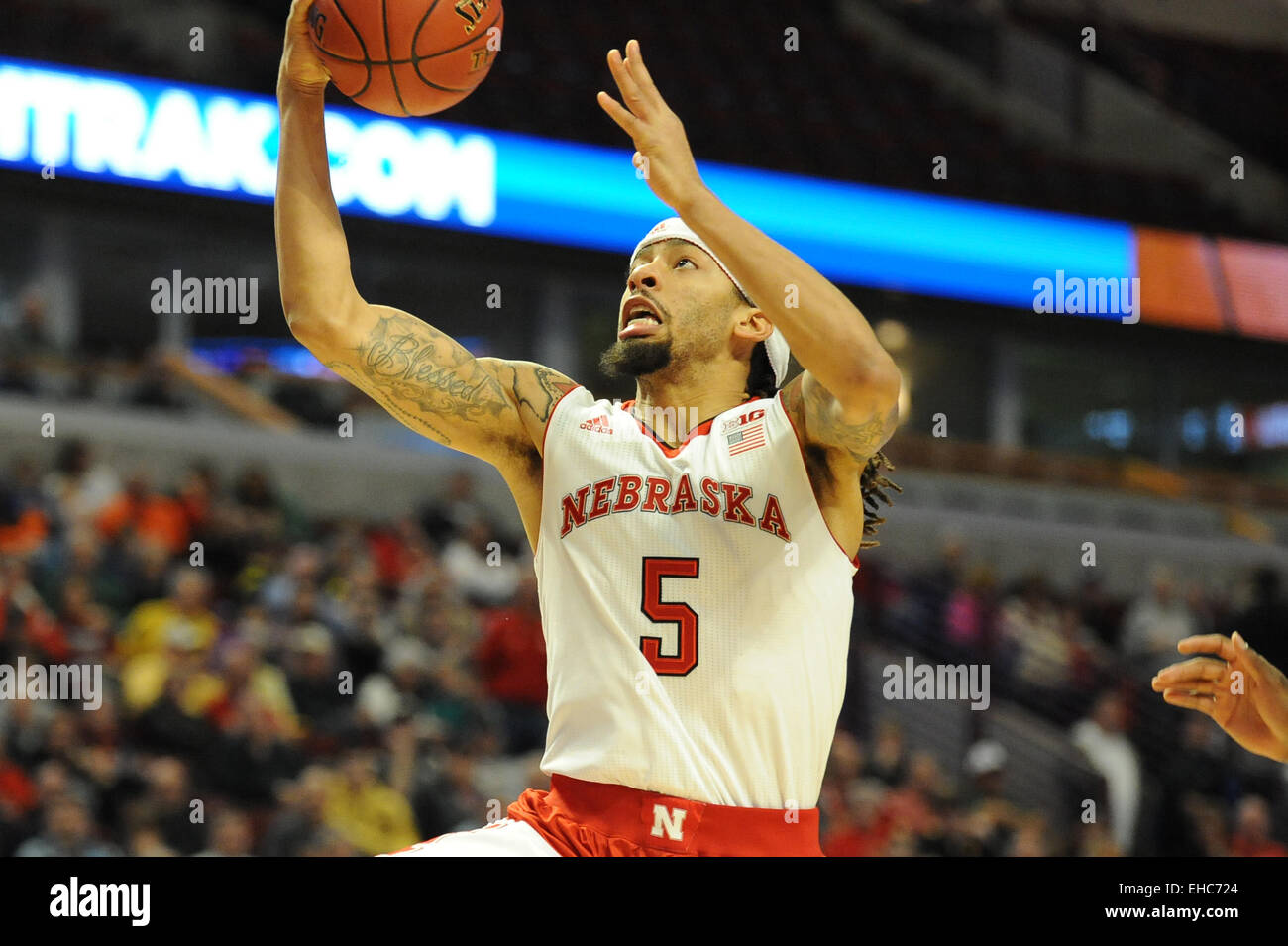 Chicago, IL, USA. 11th Mar, 2015. Nebraska Cornhuskers forward Terran ...