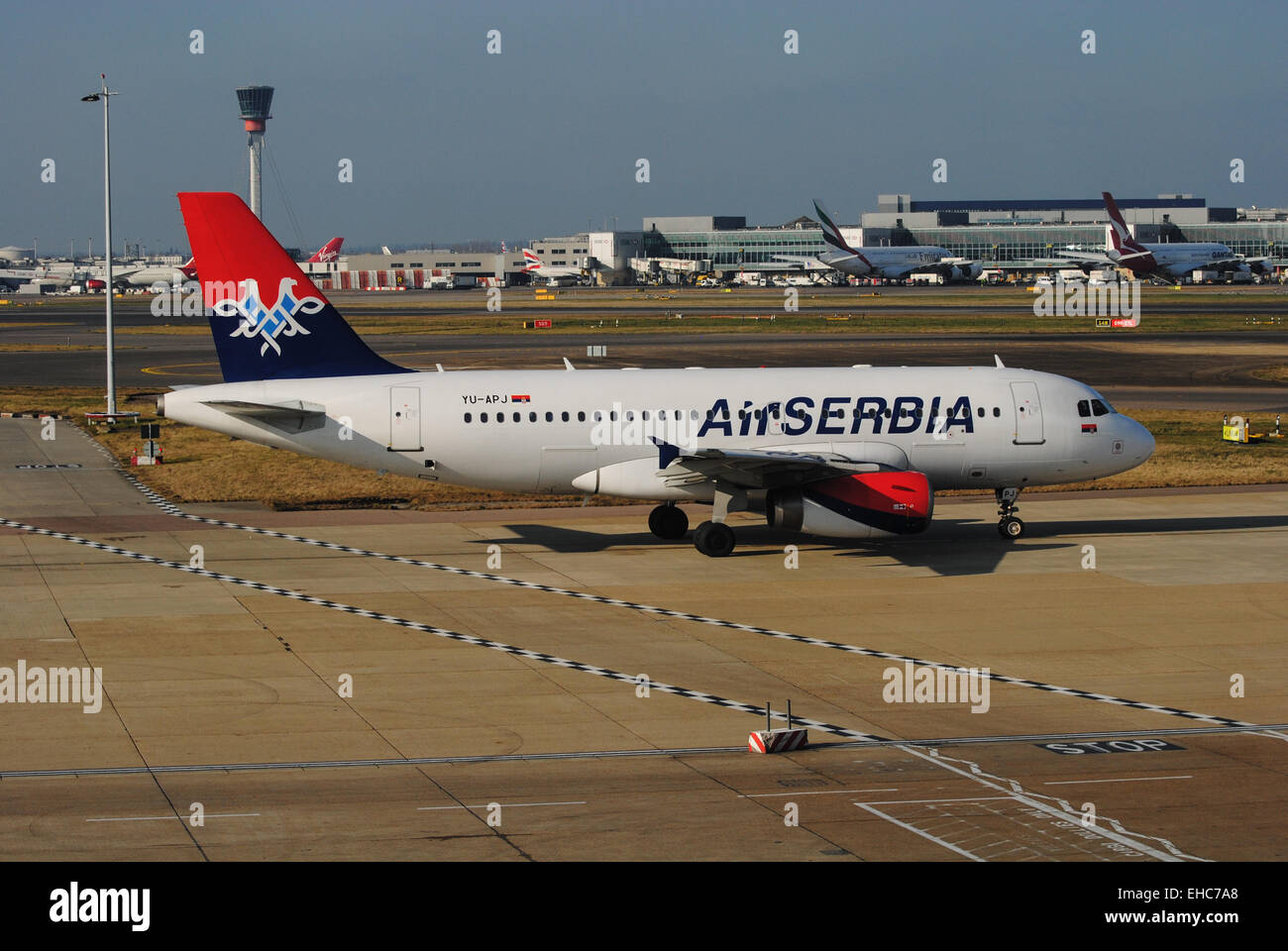 Air Serbia jet airlines Stock Photo - Alamy