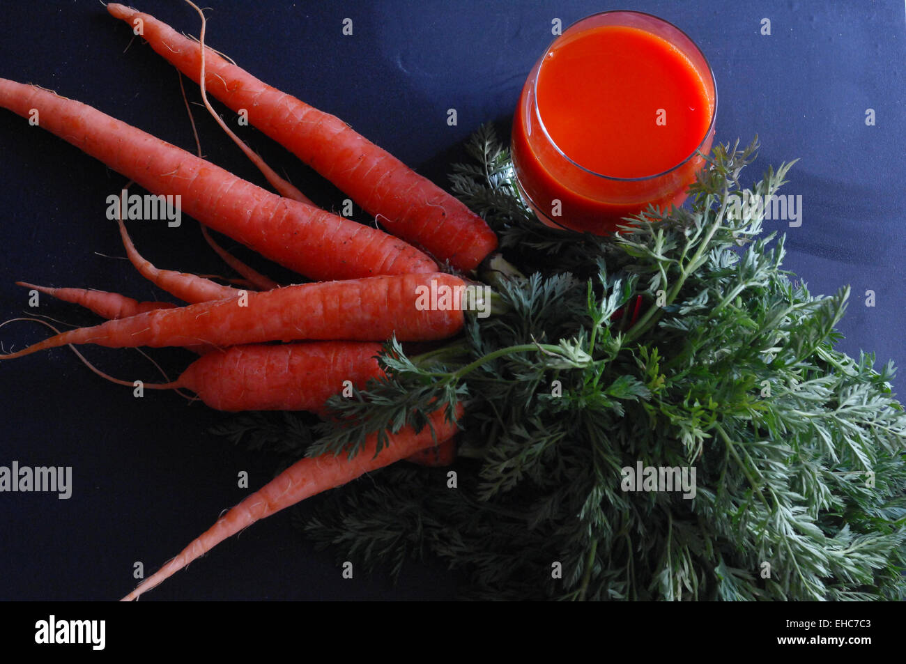 Glass carrot juice hi-res stock photography and images - Alamy