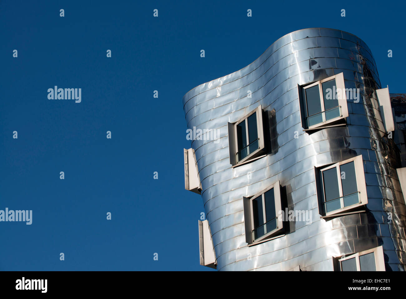 Gehry buildings in the media port of dusseldorf, north rhine-westphalia ...