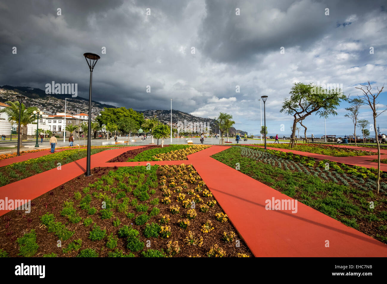 Island of Madeira, street scenes on Funchal's promenade Stock Photo - Alamy