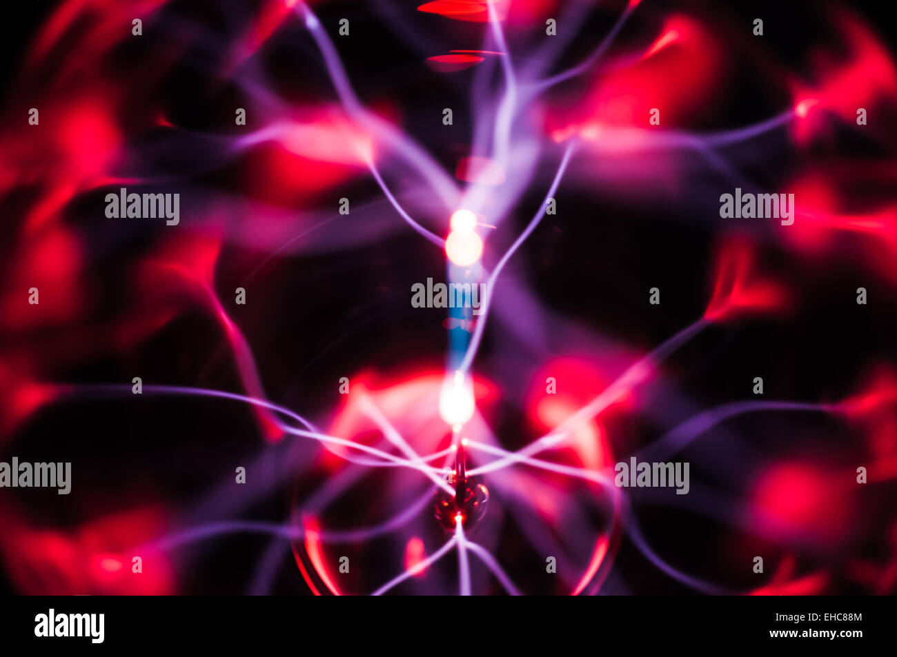 Plasma gas bright beams on black hi-res stock photography and images ...