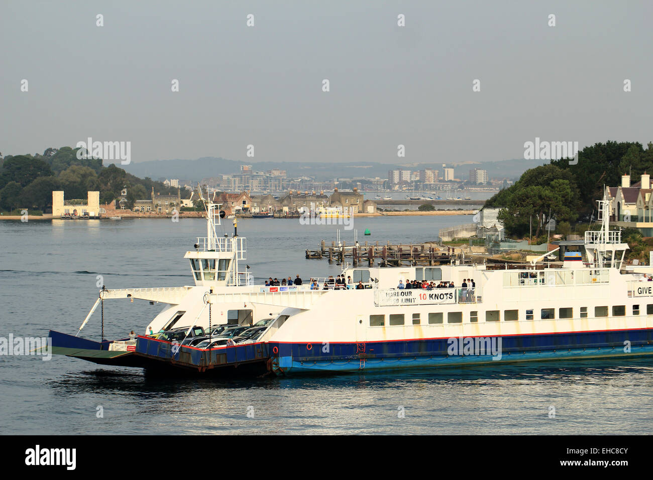 Poole harbour sandbanks ferry hi-res stock photography and images - Alamy
