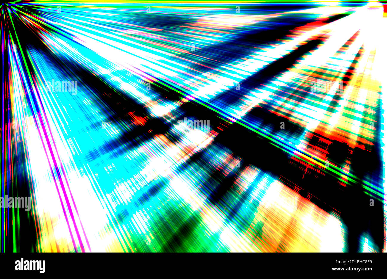 abstract blue background with motion ray Stock Photo - Alamy