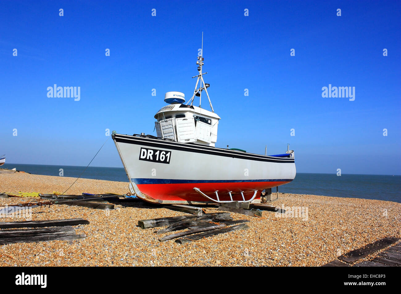 A Boat on the beach at Deal along the Kent coast Stock Photo - Alamy