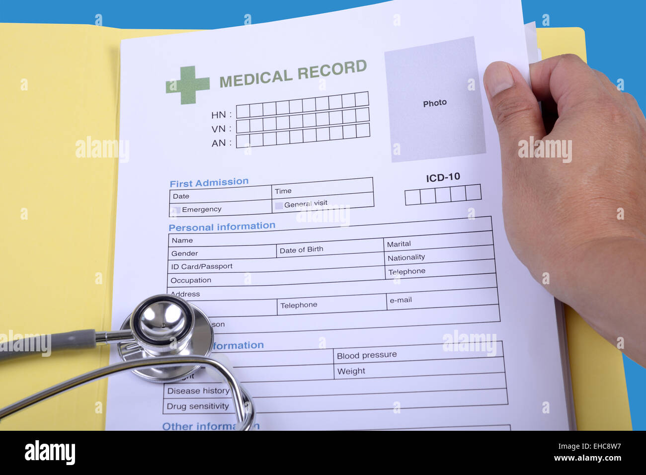 Medical record hi-res stock photography and images - Alamy