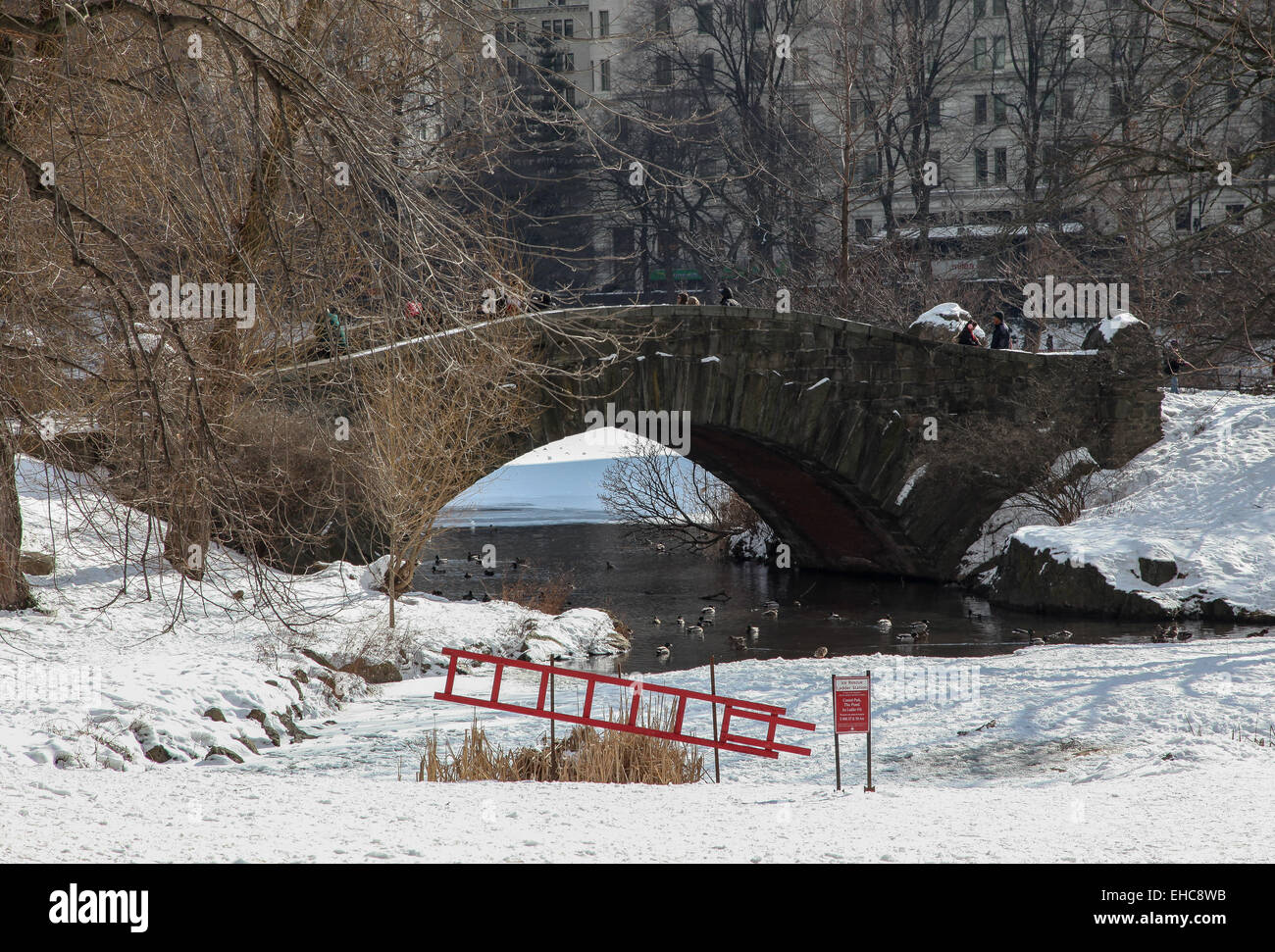 New York, NY, USA. 18th February, 2015. Winter day scenery with stone ...