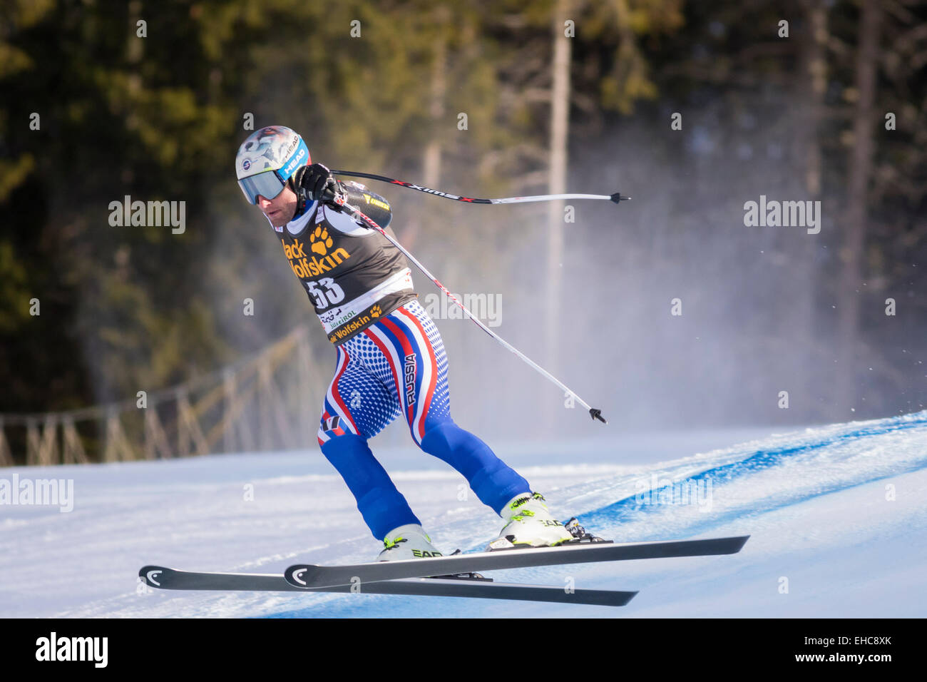 Val Gardena, Italy 20 December 2014. GLEBOV Alexander (Rus) competing ...