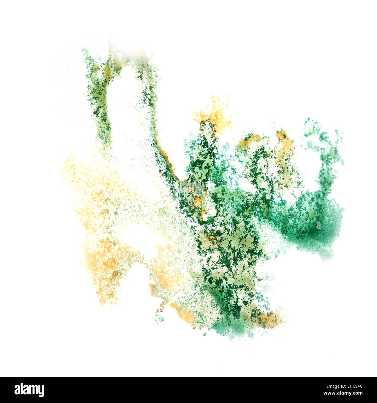 Abstract watercolor green,yellow background for your design insu Stock ...