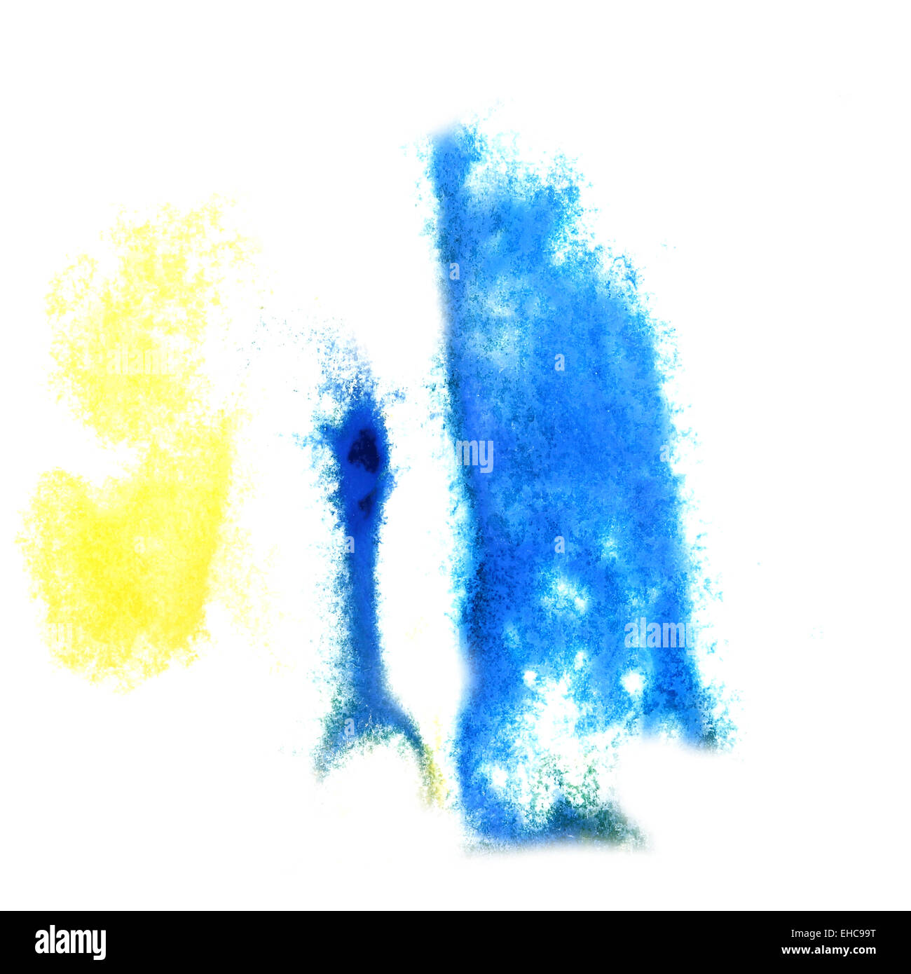 Abstract yellow ,blue watercolor background for your design insu Stock ...