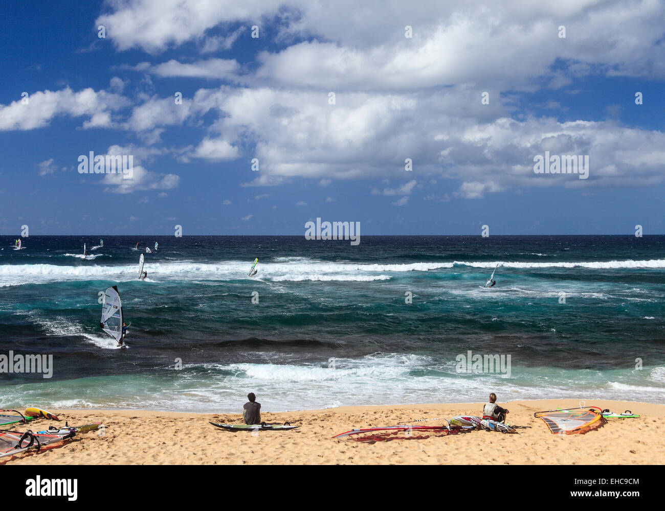 Windsurf Beach Beaches Windsurfing High Resolution Stock Photography ...