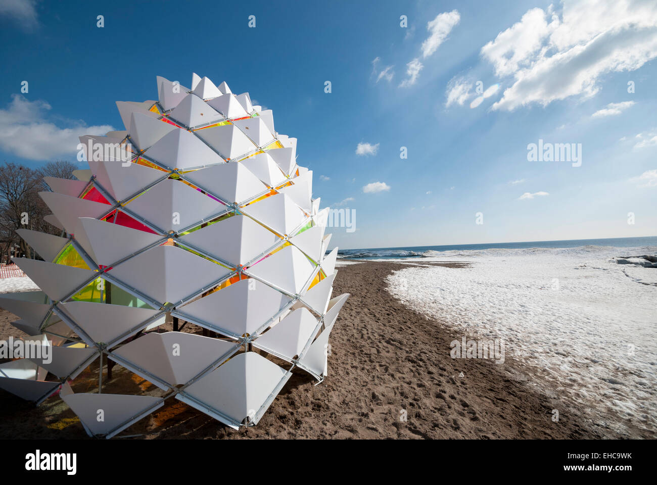 One of the five temporary urban art projects entitled Snow Cone ...