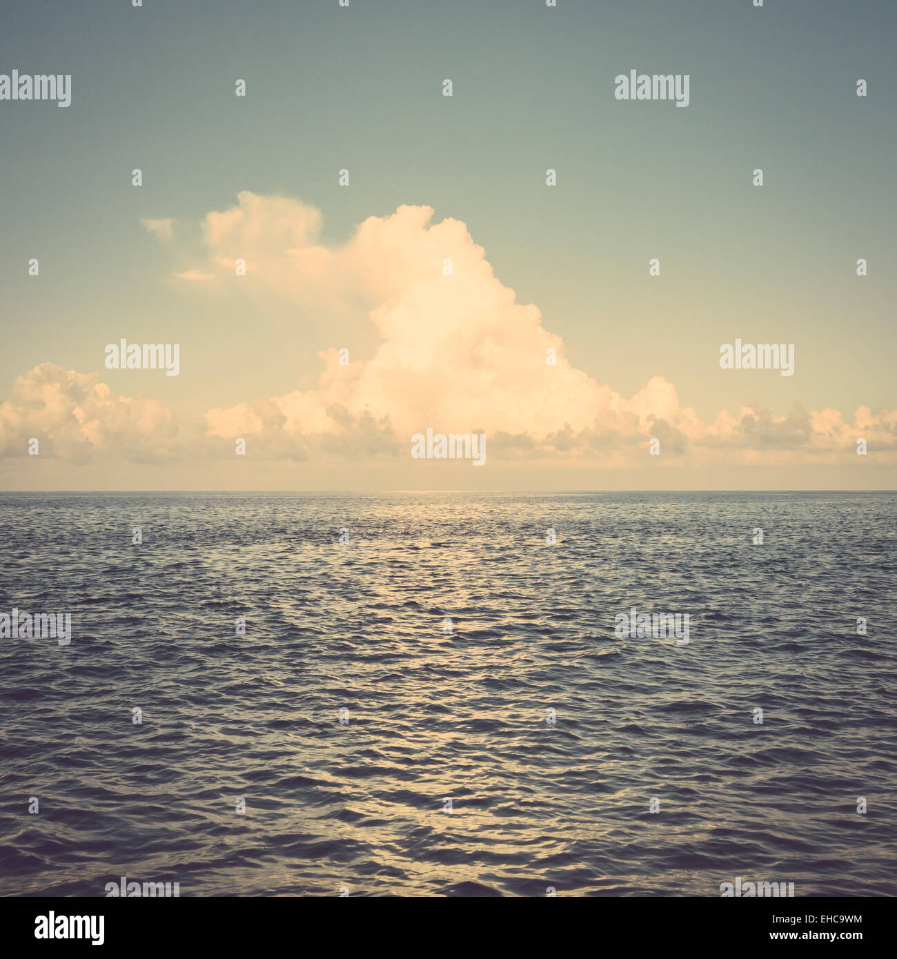 Retro blue sky hi-res stock photography and images - Alamy