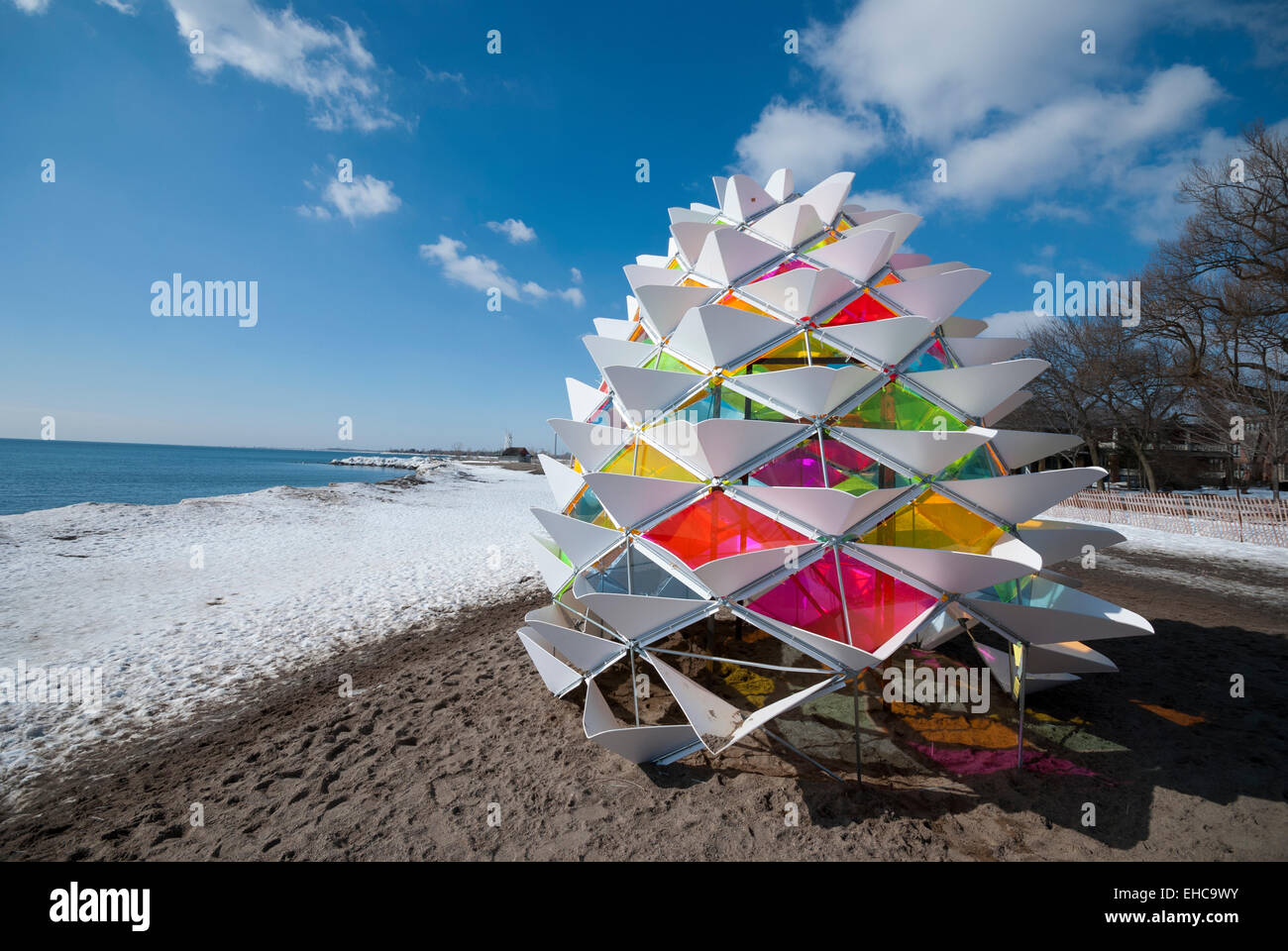 One of the five temporary urban art projects entitled Snow Cone ...