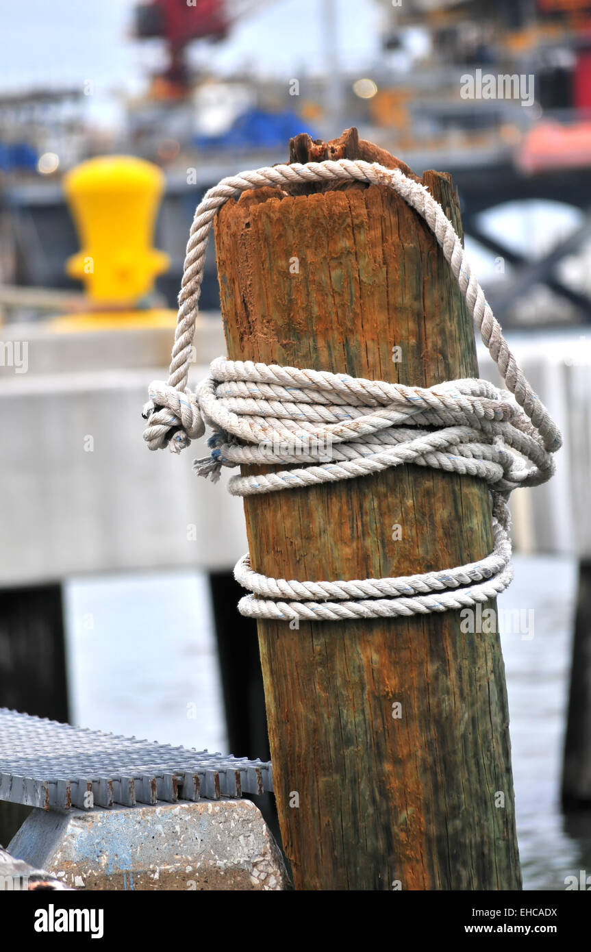 Rope on boat from 1888 Stock Photo - Alamy