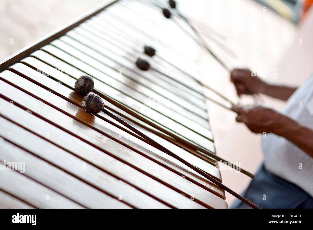 Young man with musical instruments hi-res stock photography and images ...