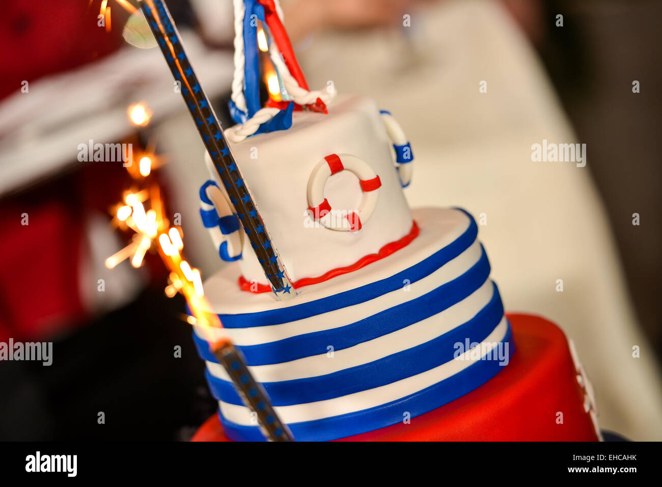 Navy birthday cake hi-res stock photography and images - Alamy