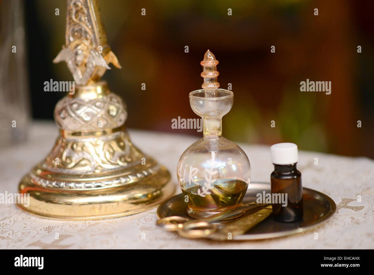 Baptism oil hi-res stock photography and images - Alamy
