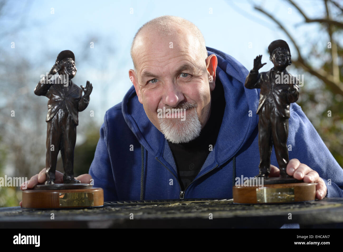 Barnsley, UK. 11th March 2015. Barnsley based sculptor Graham Ibbeson ...