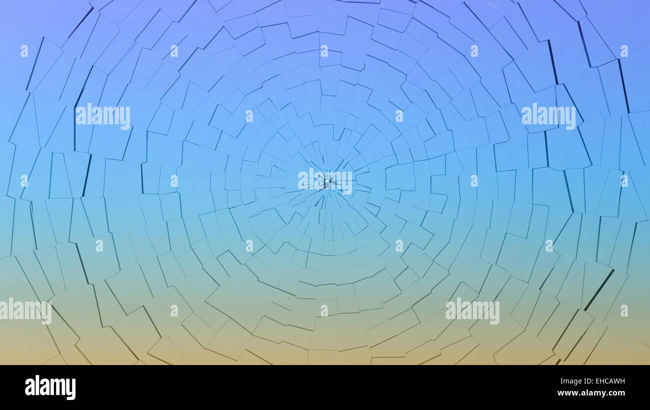 Bullet hole: broken gradient color glass pattern. Large resolution ...