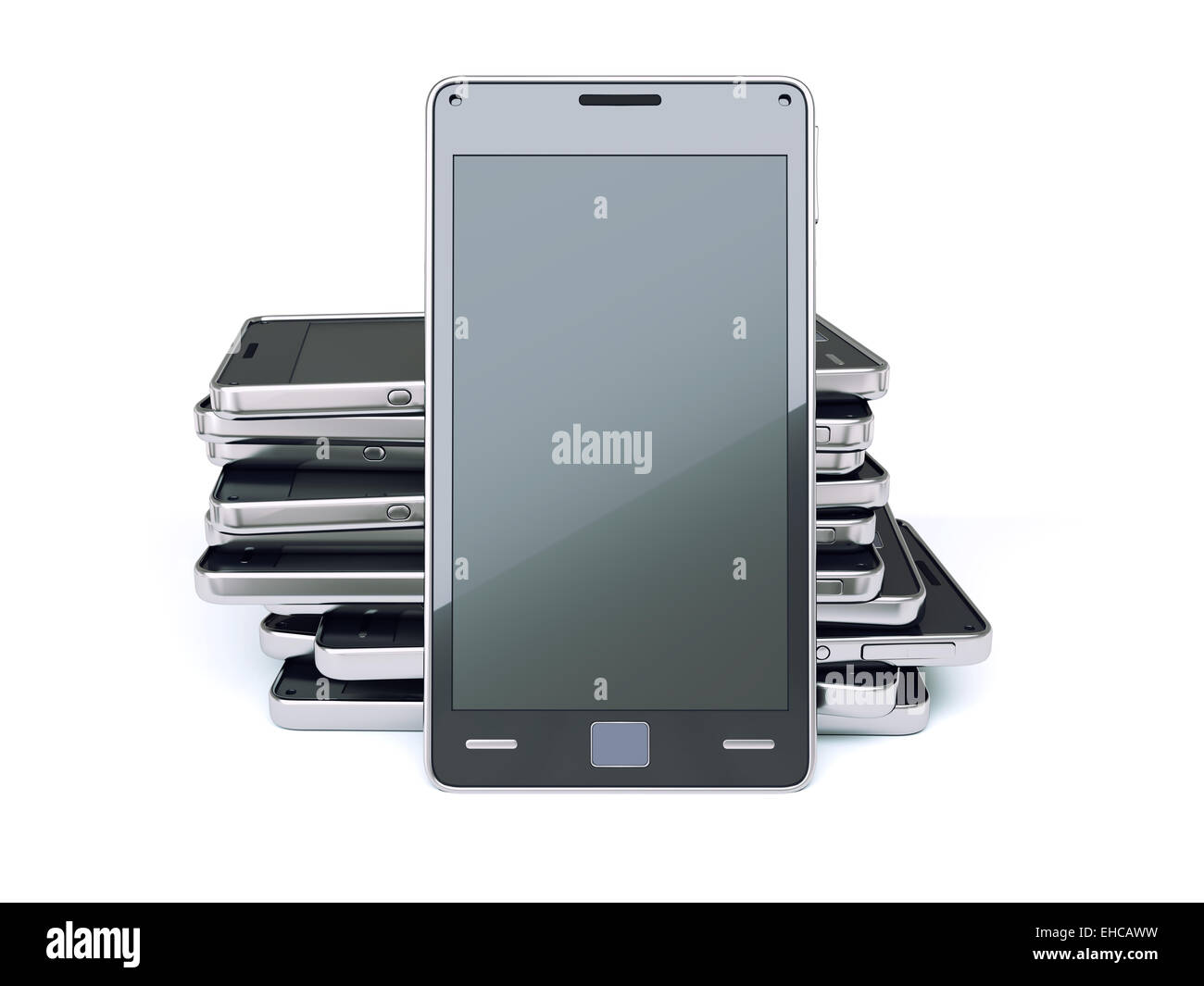 Mobile smart phones white hi-res stock photography and images - Alamy