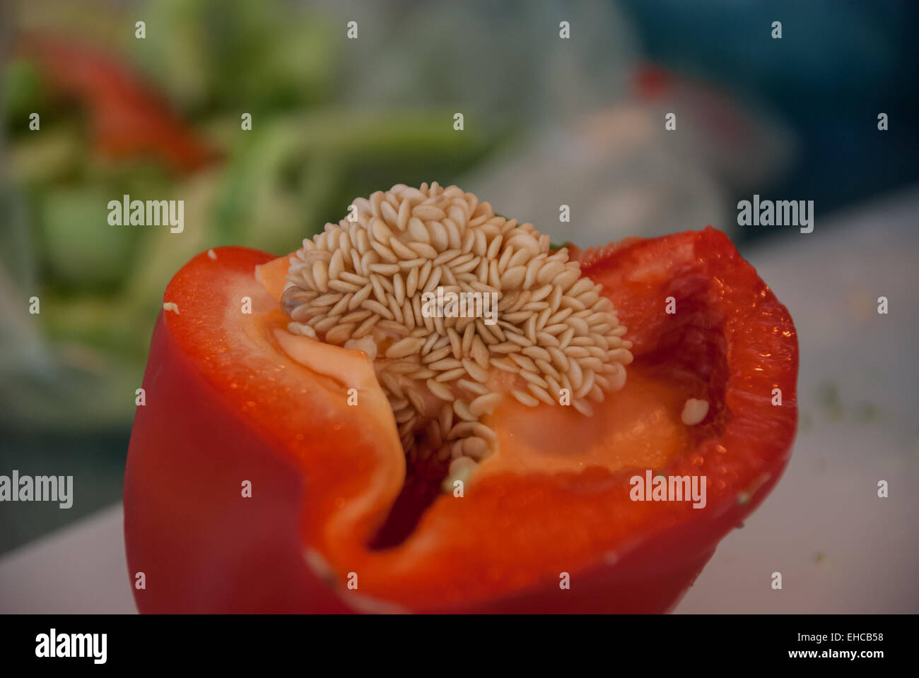 Bell pepper seeds hi-res stock photography and images - Alamy