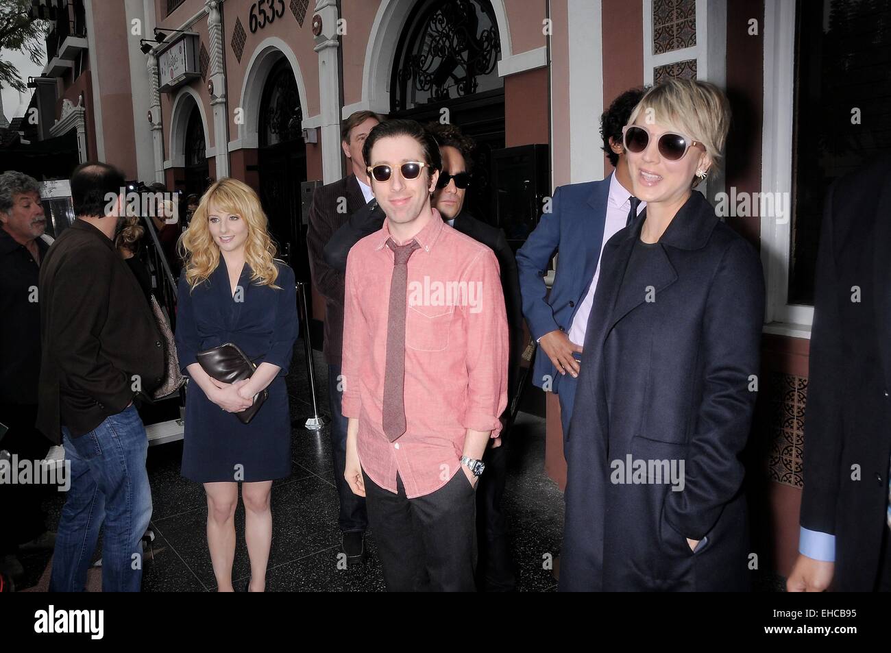 Los Angeles, CA, USA. 11th Mar, 2015. Melissa Rauch, Simon Helberg ...