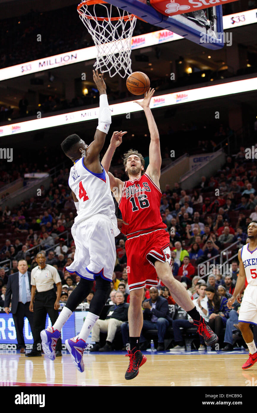 Philadelphia, Pennsylvania, USA. 11th Mar, 2015. Chicago Bulls forward ...