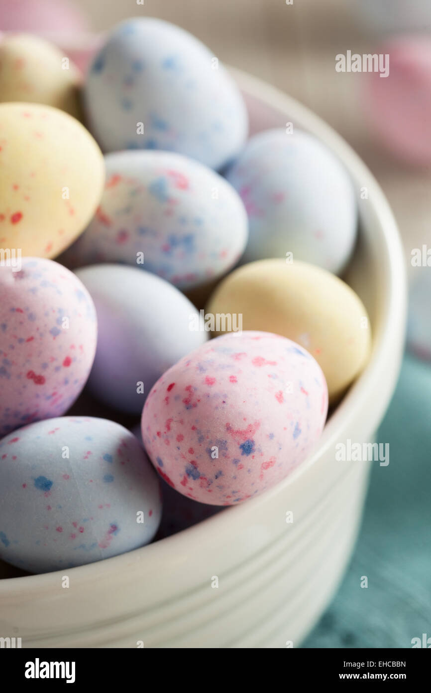 Sweet Sugary Easter Candy in a Bowl Stock Photo - Alamy