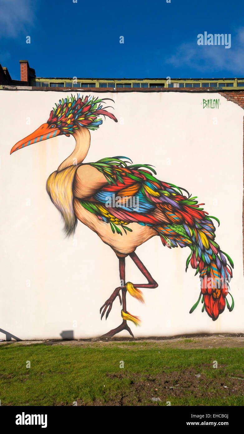 Wall mural bird art hi-res stock photography and images - Alamy