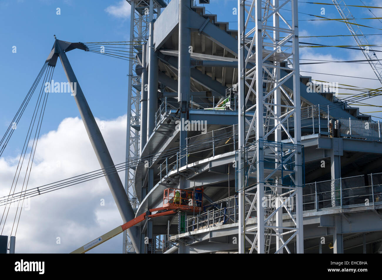 Etihad Stadium, south stand expansion under construction, Eastlands ...
