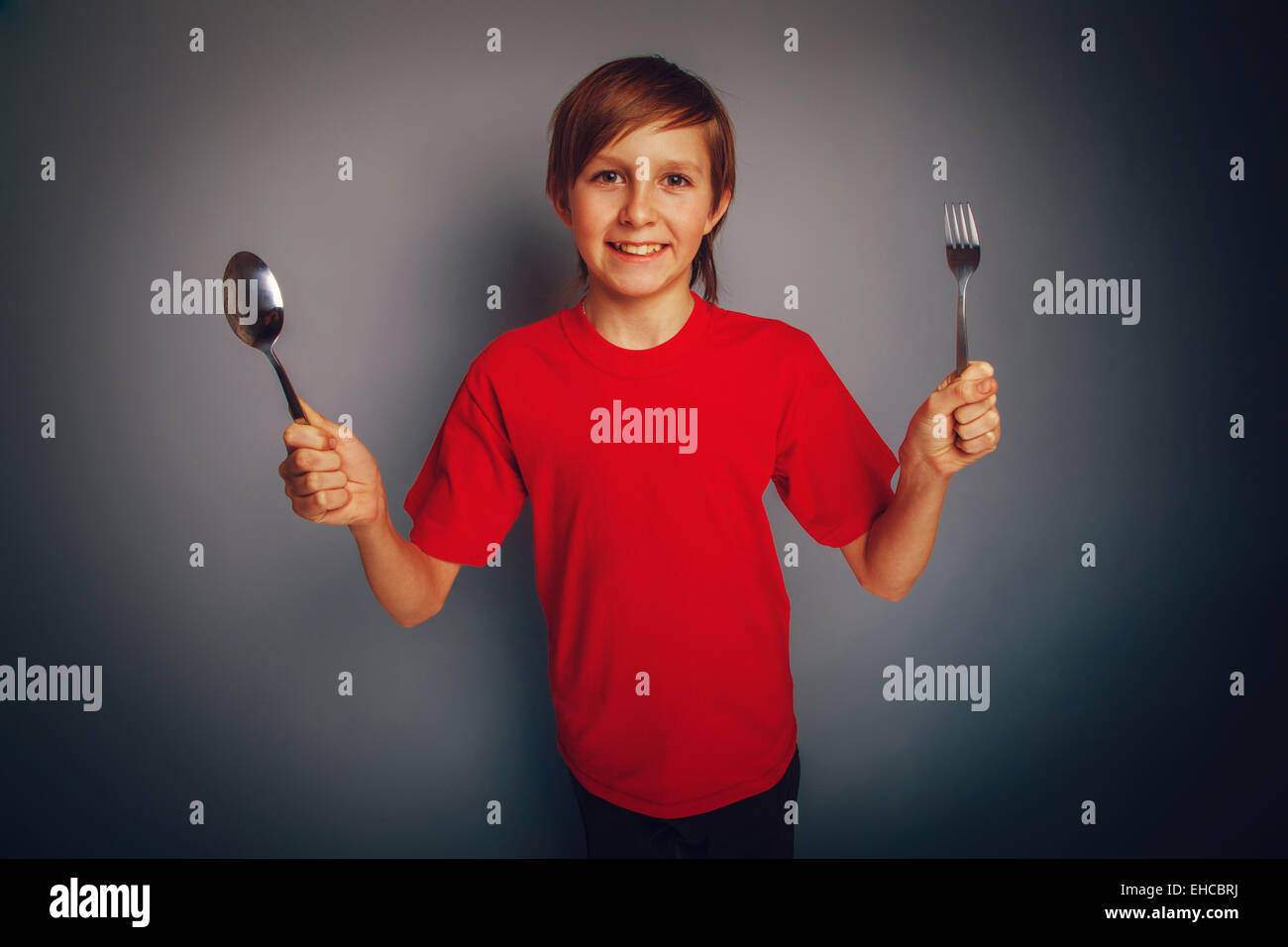 Asia boy fork hi-res stock photography and images - Alamy