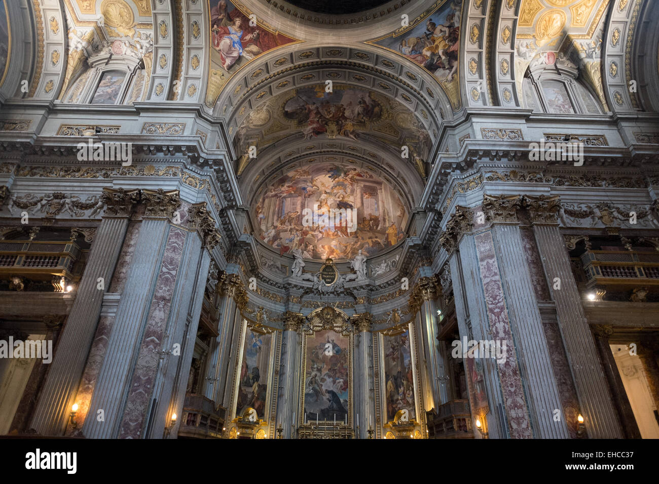 The Church of St. Ignatius of Loyola at Campus Martius in Rome. (Chiesa di Sant'Ignazio di ...
