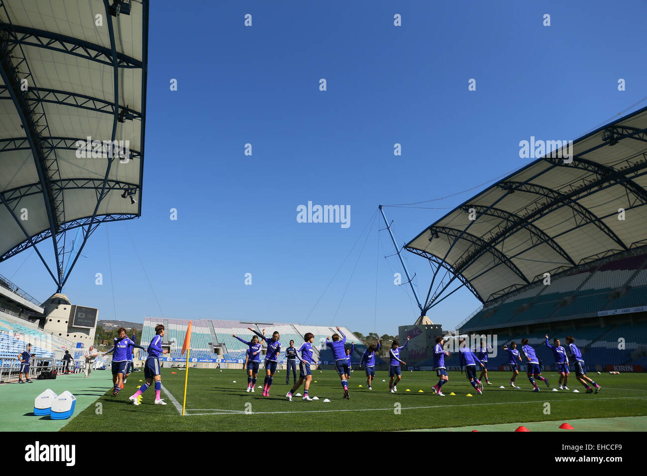 Faro, Portugal. 11th Mar, 2015. Japan Women's team group (JPN) Football ...