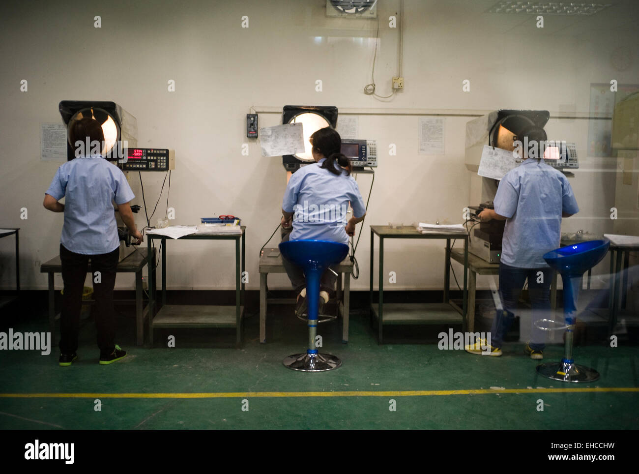 Quality control department positions are mainly taken by female workers ...