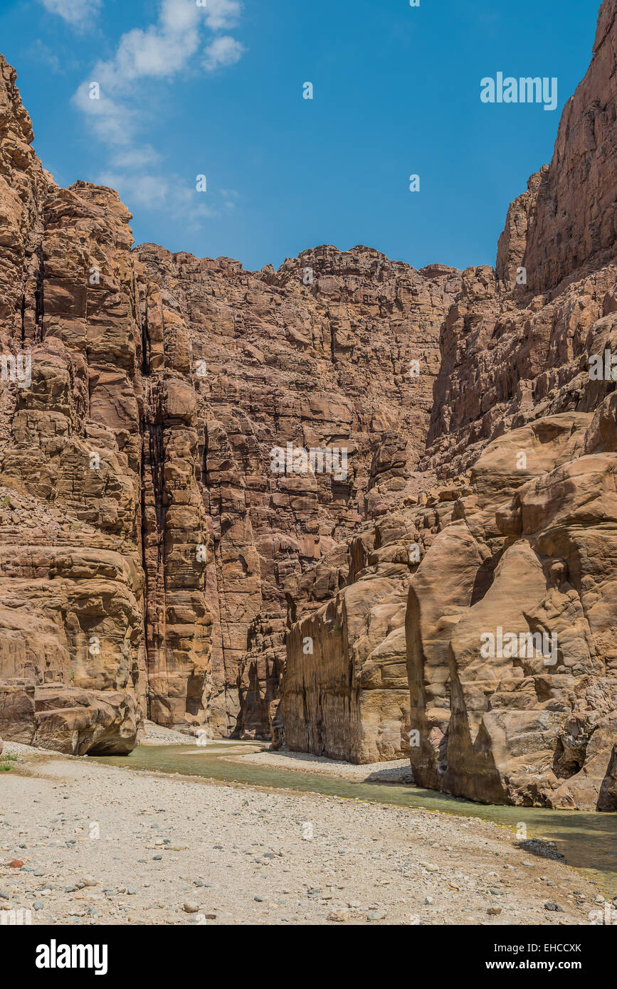 canyon wadi mujib in Jordan middle east Stock Photo - Alamy
