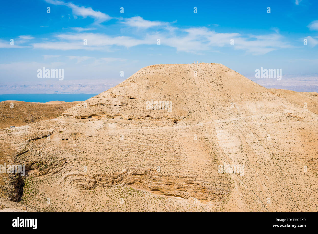 mountain of The Herod's castle machareus in Jordan Stock Photo - Alamy