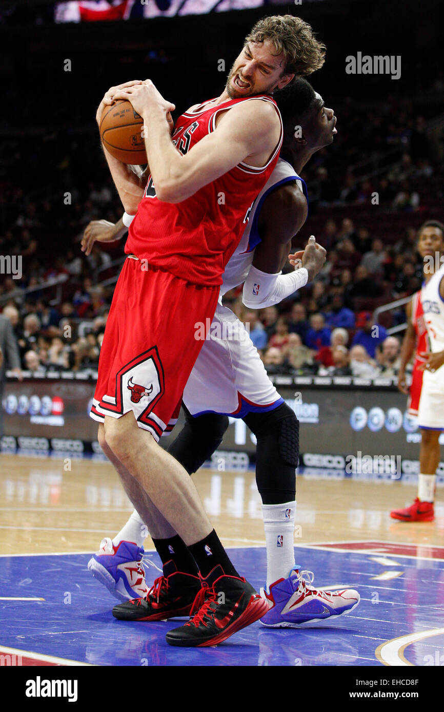 Philadelphia, Pennsylvania, USA. 11th Mar, 2015. Chicago Bulls forward ...