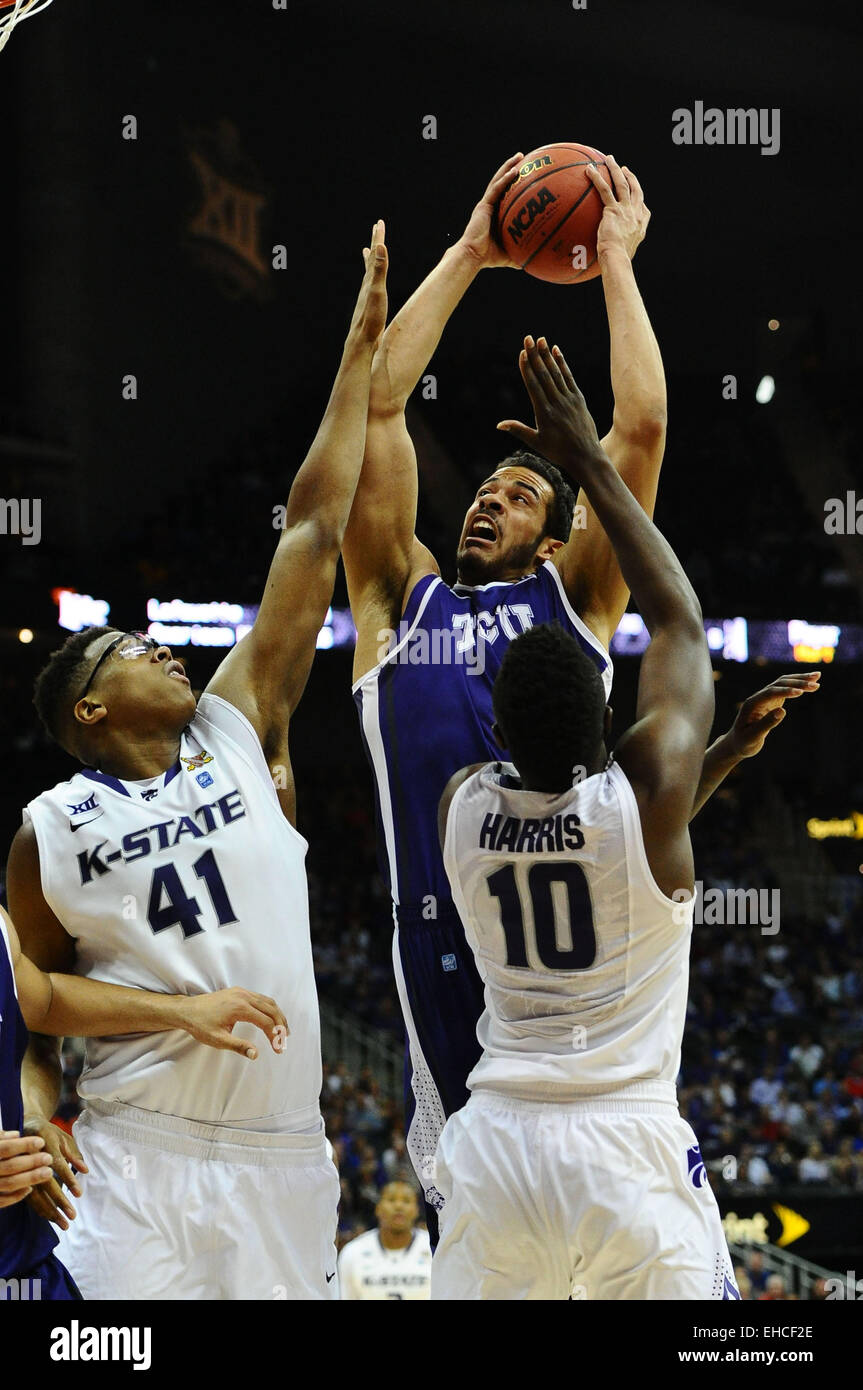 Kansas City, Missouri, USA. 11th Mar, 2015. TCU guard Amric Fields (4 ...