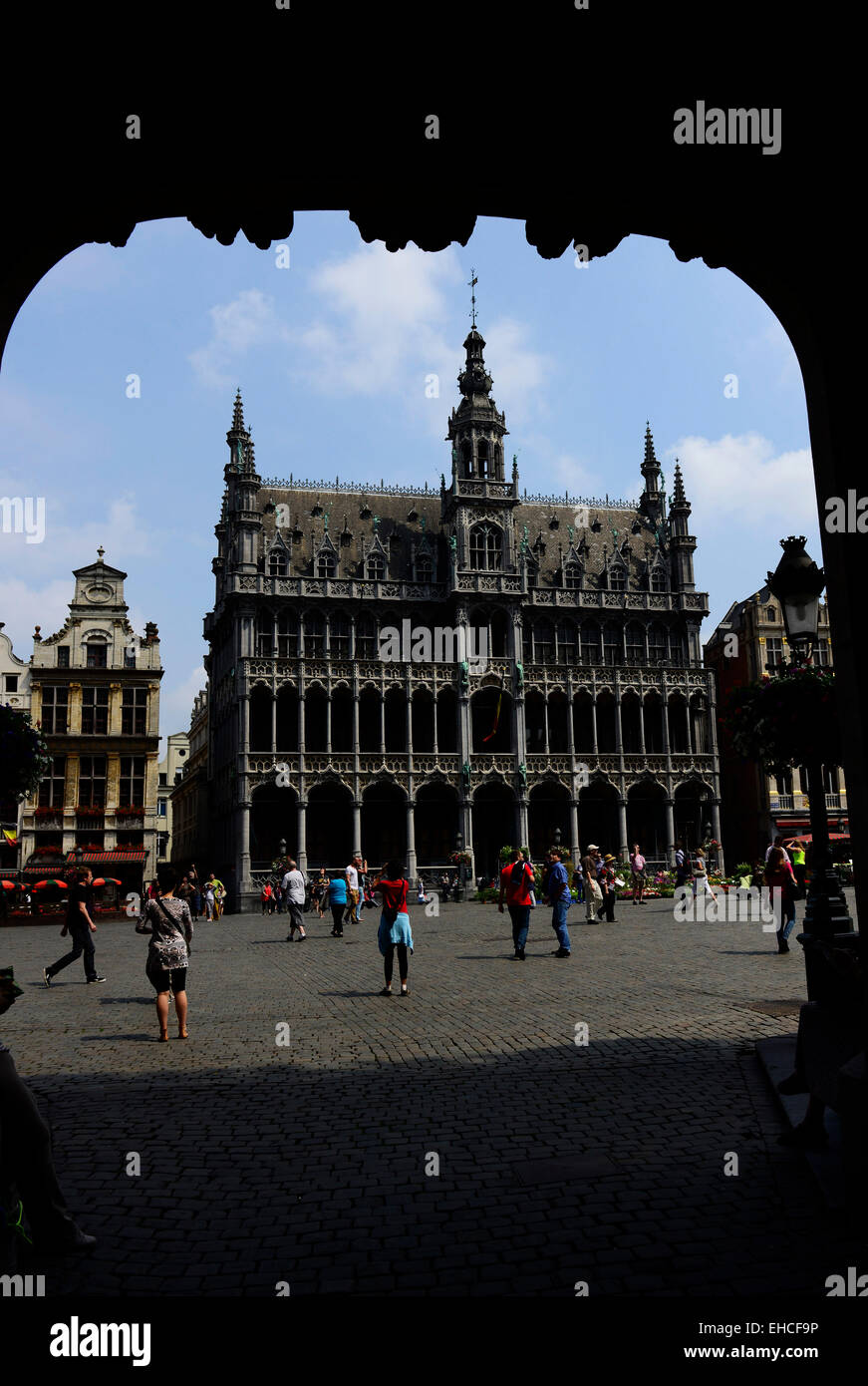 Beautiful medieval buildings in Brussels Grand Place Stock Photo - Alamy