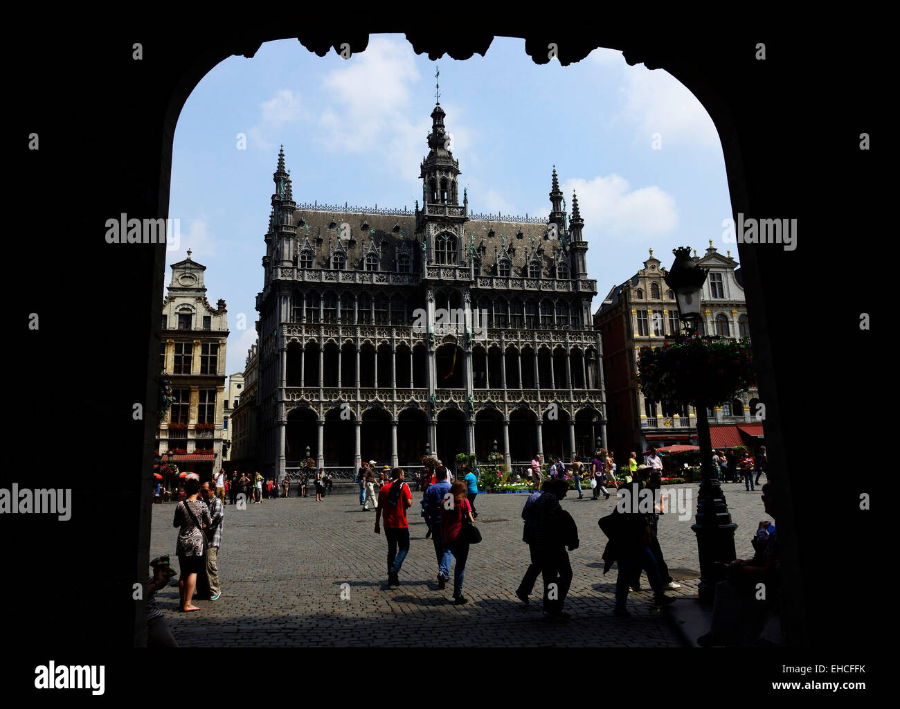Beautiful medieval buildings in Brussels Grand Place Stock Photo - Alamy
