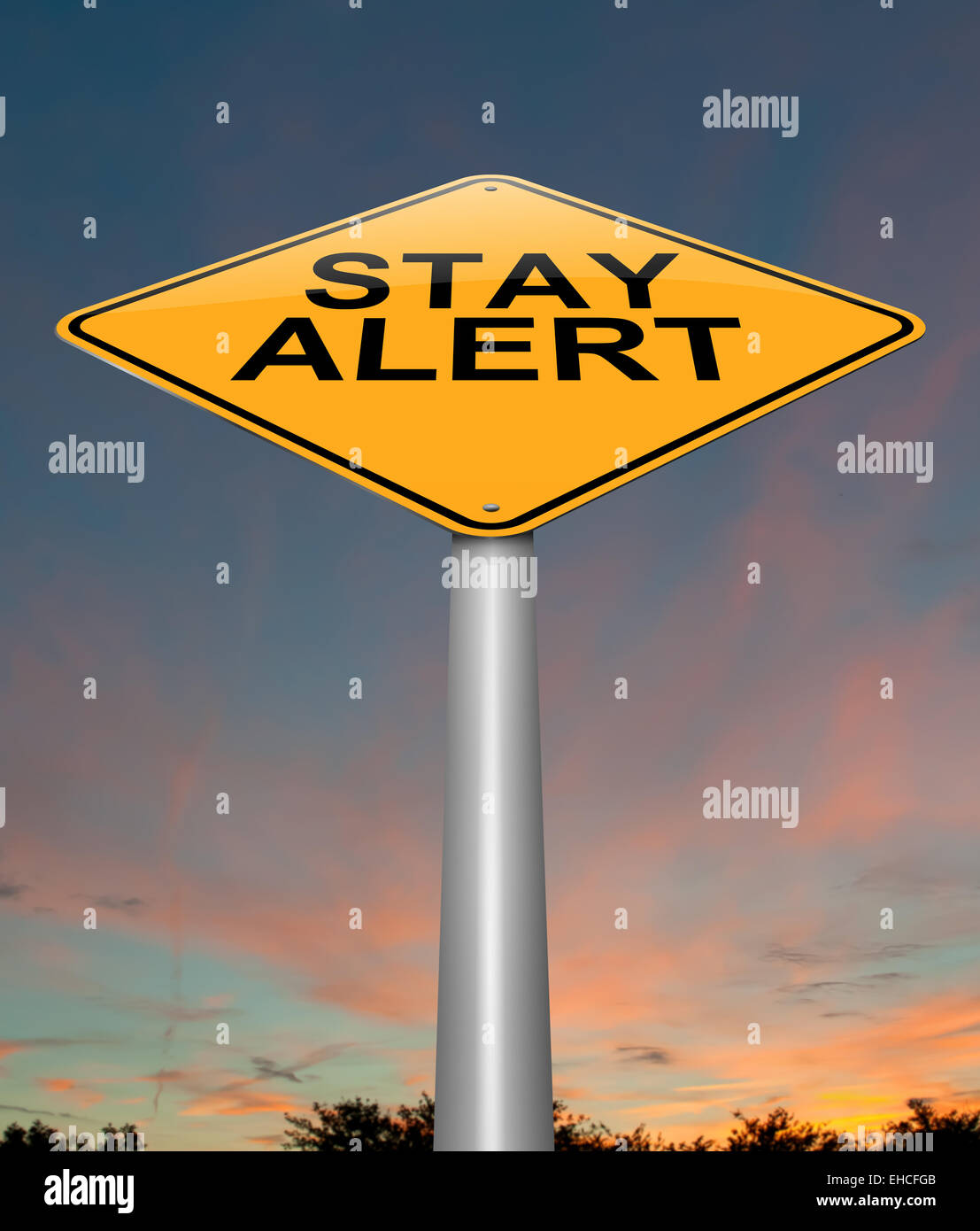Stay alert concept Stock Photo - Alamy